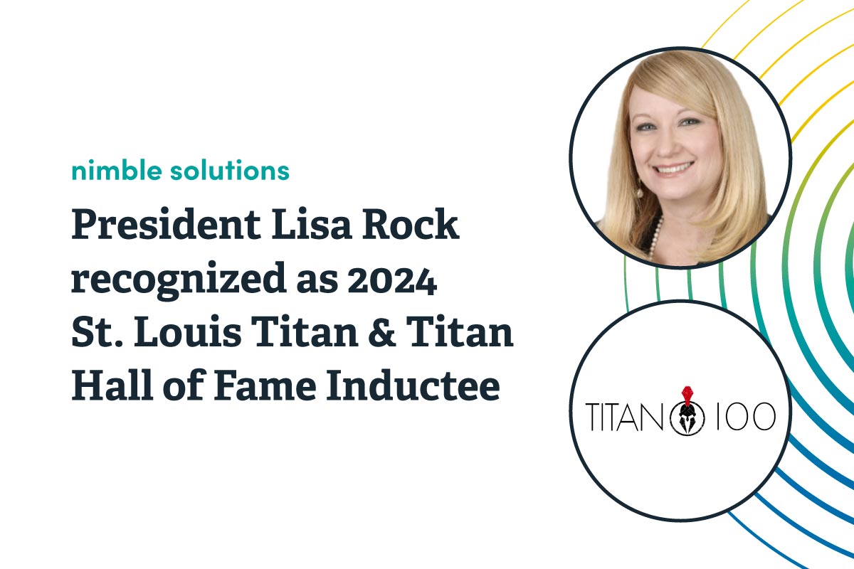 nimble solutions President Lisa Rock recognized as 2024 St. Louis Titan ...